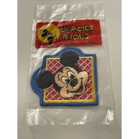 Other | Vintage Walt Disney Character Patches Mickey Mouse Square D28 ...